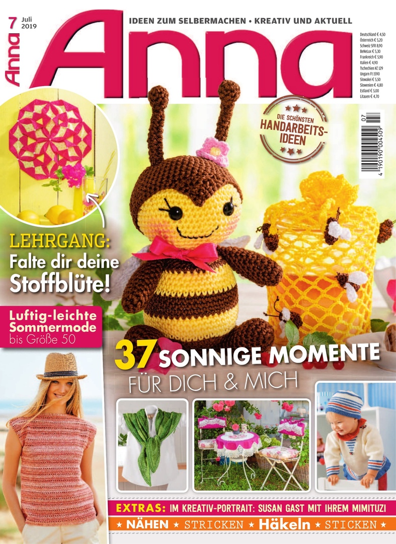 Журнал "Anna" 07/2019 схема вязания #1881